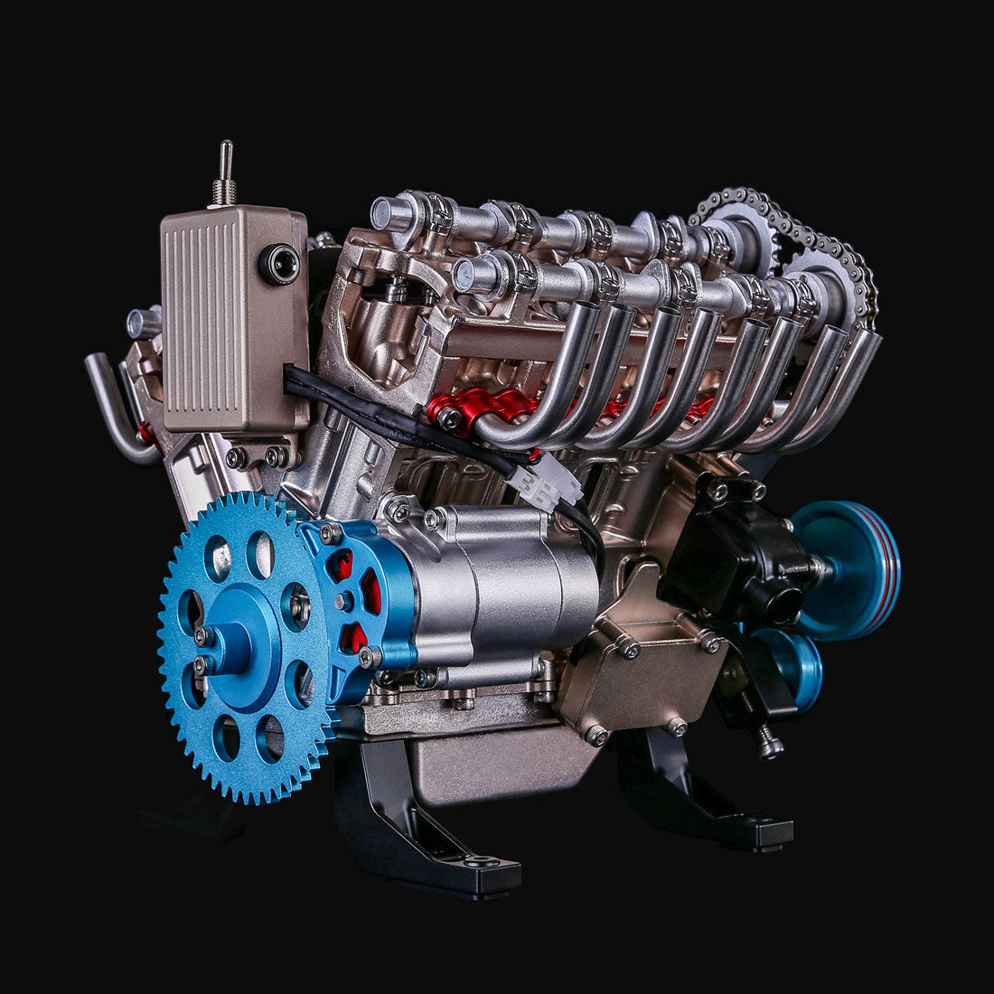 V8 Engine TECHING 3D Metal Mechanical Engine Model Science Experiment