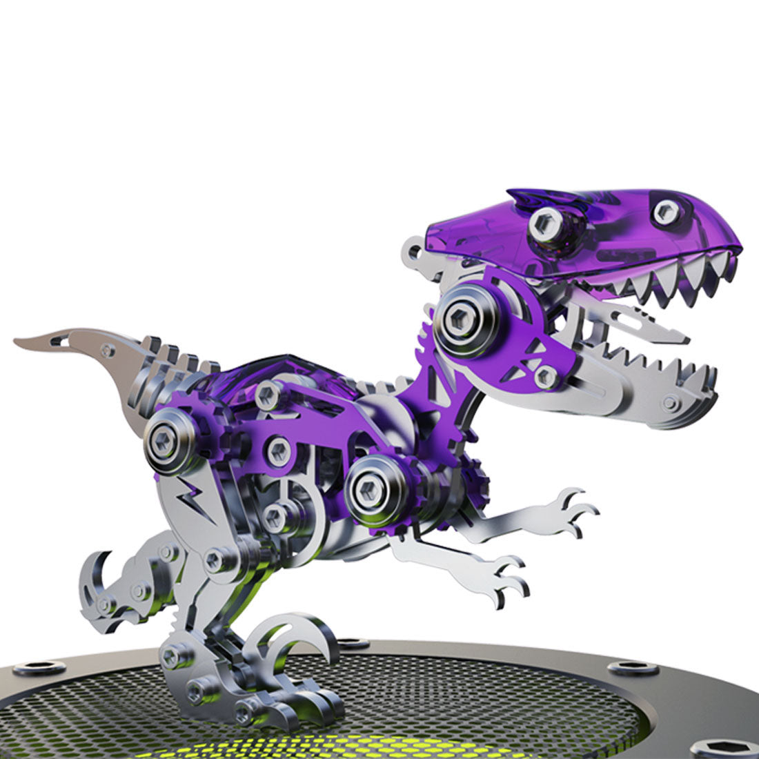 Velociraptor Dinosaur Model Kits Build 3D Metal Puzzle Toys for Kids