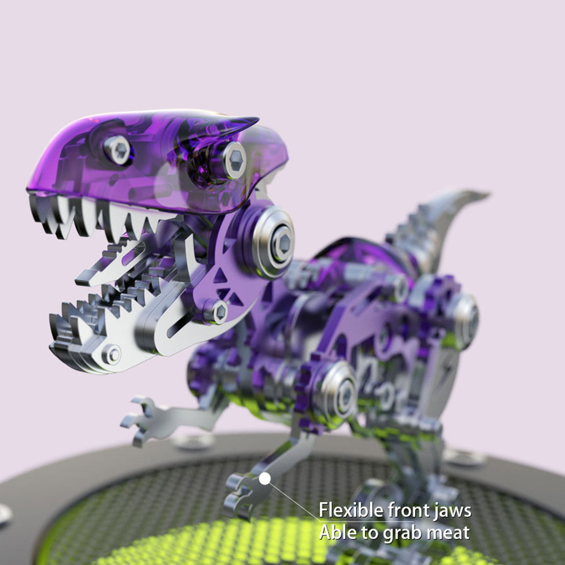 Velociraptor Dinosaur Model Kits Build 3D Metal Puzzle Toys for Kids
