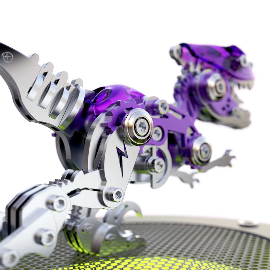 Velociraptor Dinosaur Model Kits Build 3D Metal Puzzle Toys for Kids