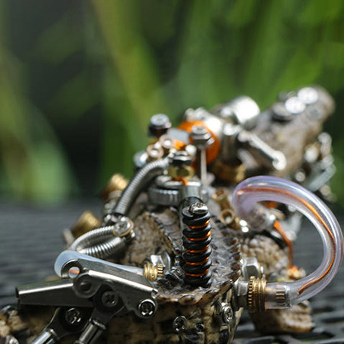 547Pcs+ Steampunk Mutant Crocodile DIY Metal Assembly Model KIT