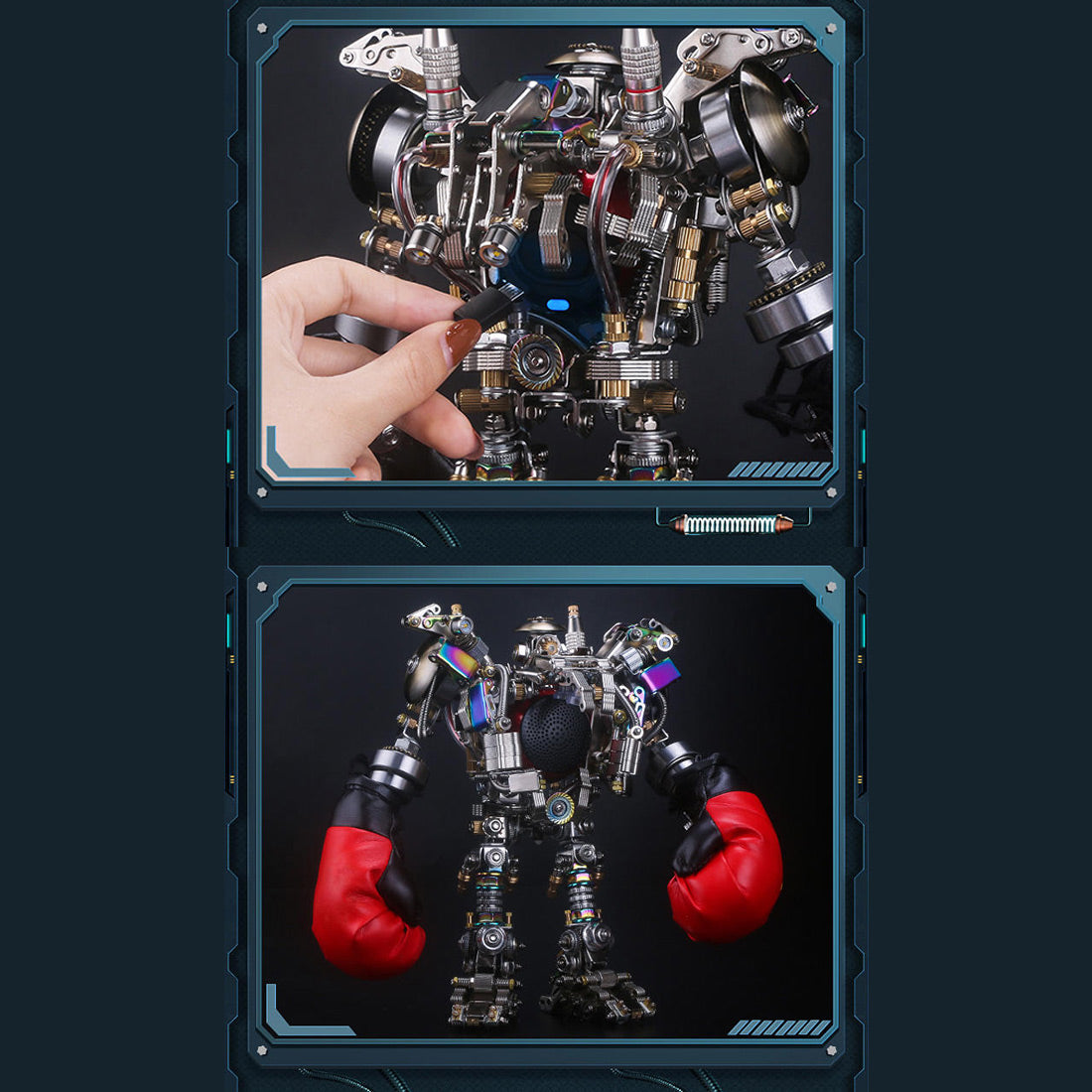 Boxer Mech DIY Metal Assembly Building Kit 880Pcs+ Wireless Bluetooth