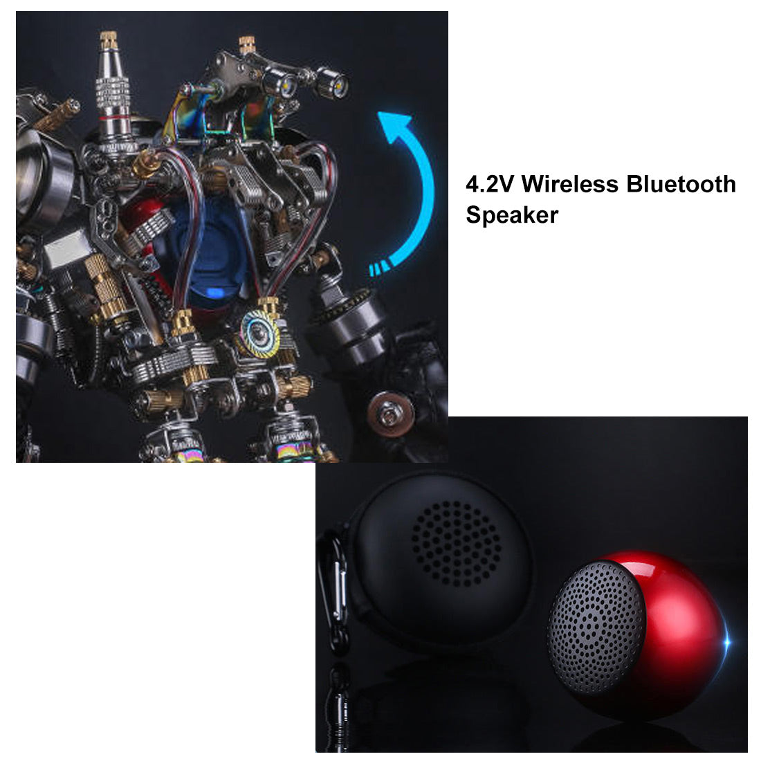 Boxer Mech DIY Metal Assembly Building Kit 880Pcs+ Wireless Bluetooth