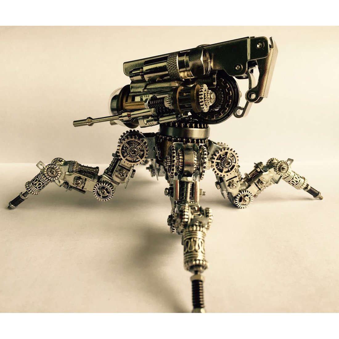 DIY Assembly Metal Knight Mecha Puzzle Toy Model