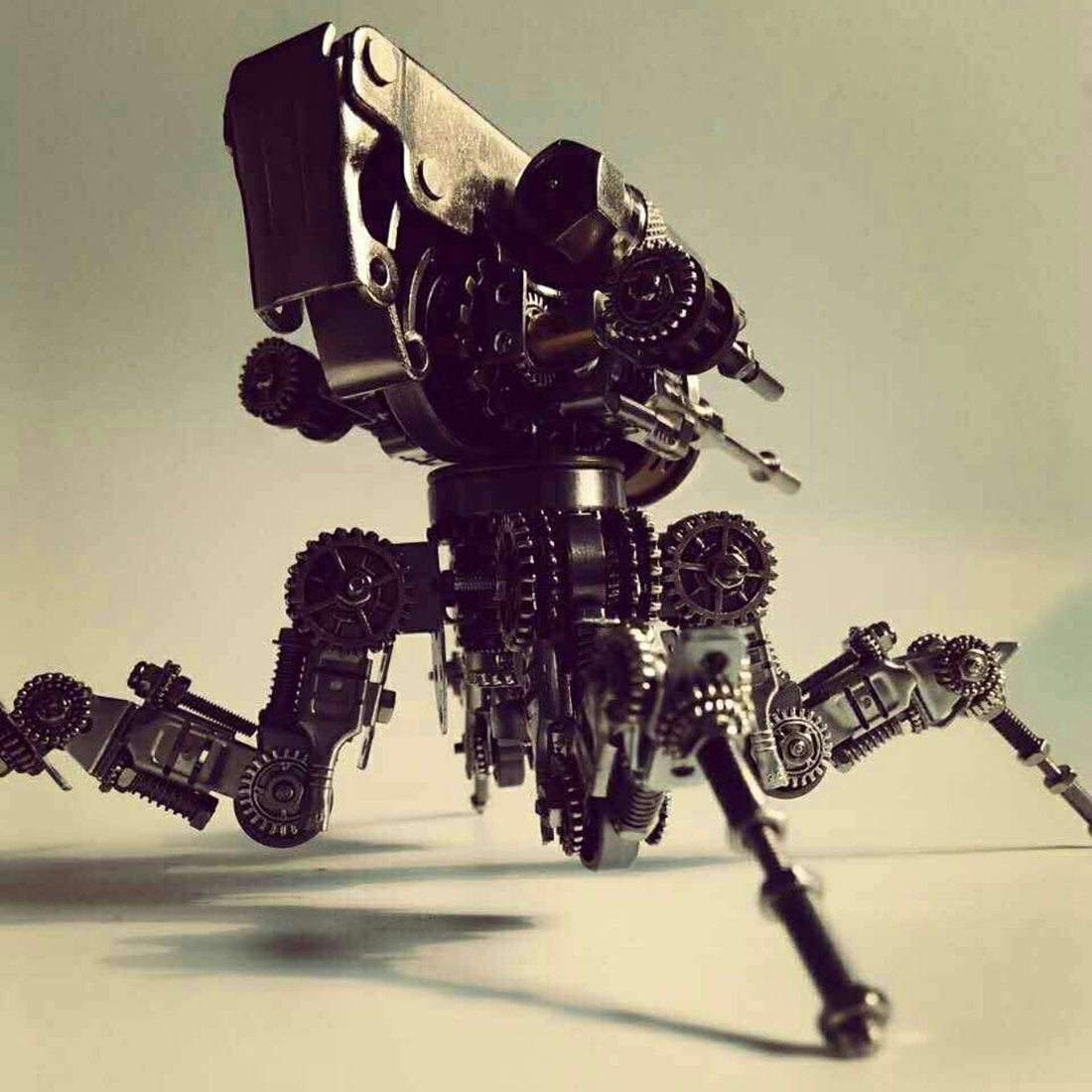 DIY Assembly Metal Knight Mecha Puzzle Toy Model