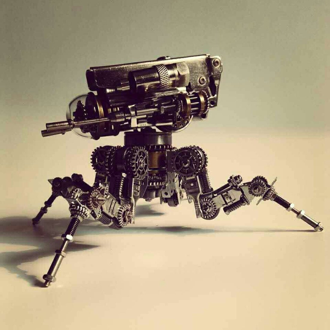 DIY Assembly Metal Knight Mecha Puzzle Toy Model