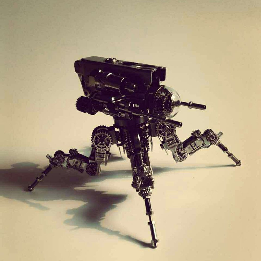 DIY Assembly Metal Knight Mecha Puzzle Toy Model