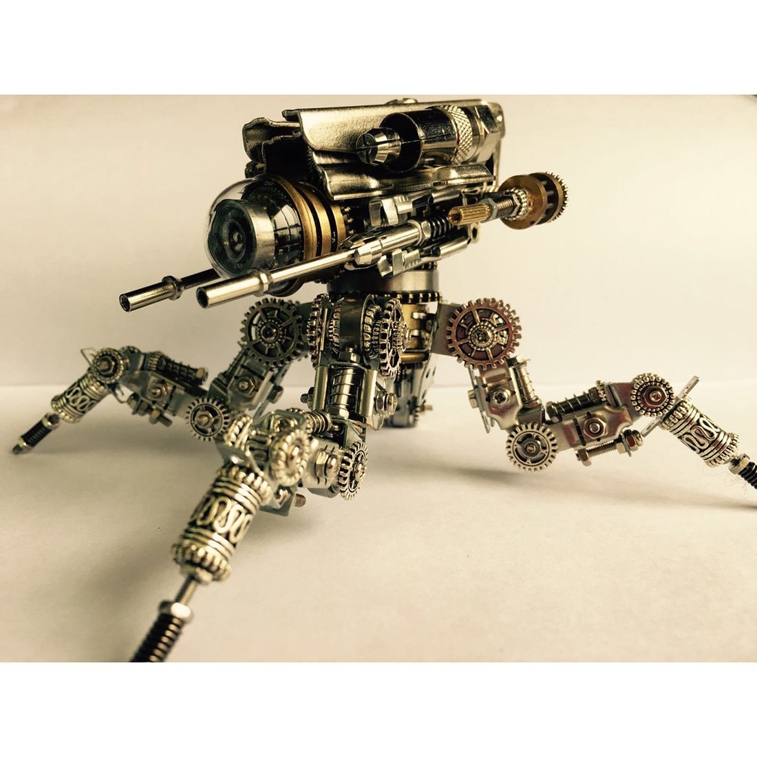 DIY Assembly Metal Knight Mecha Puzzle Toy Model