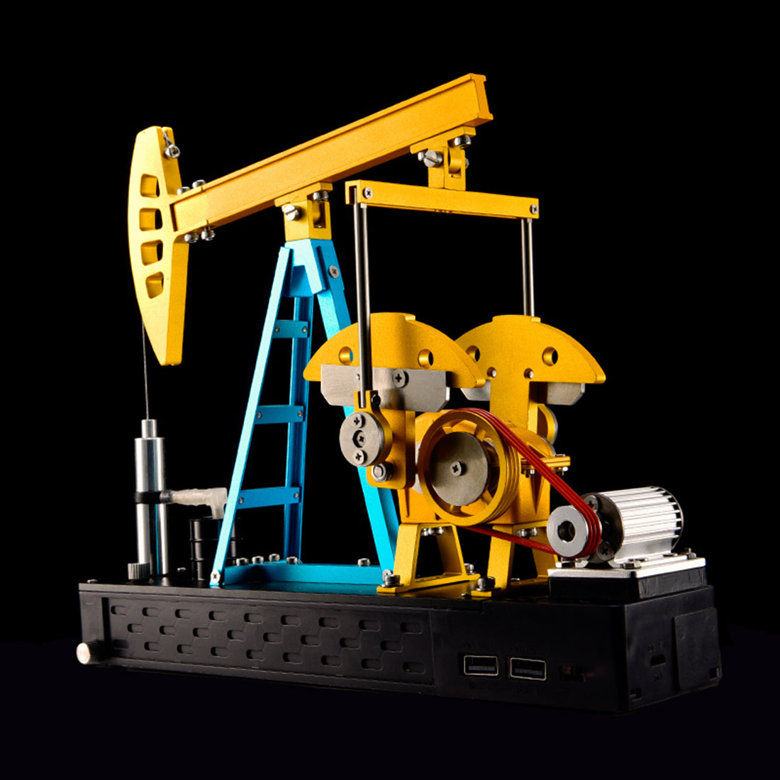 Teching Oil Well Pumping Unit 219Pcs DIY 3D Metal Assembly Model Kits